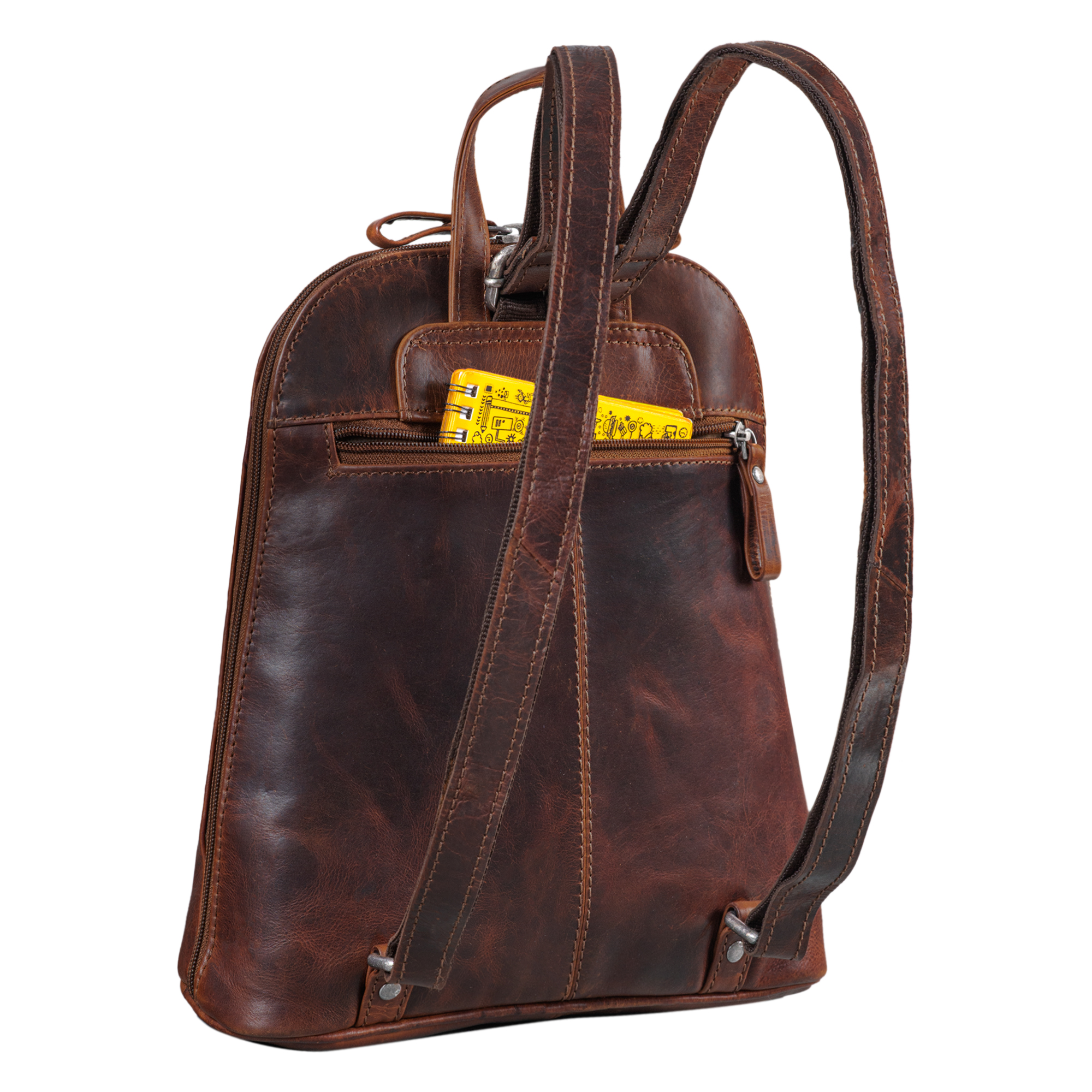 "Olivia" City Rucksack Damen Leder | STILORD