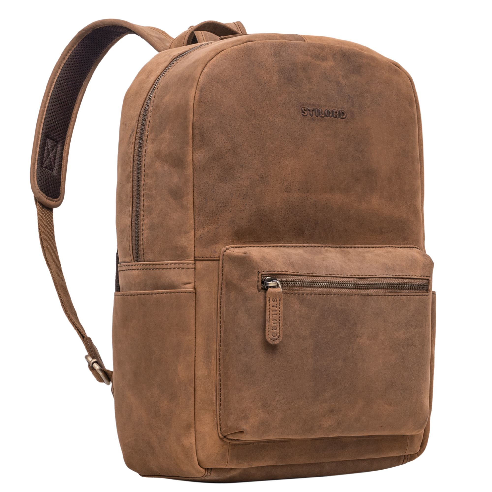"Quincy" Rucksack mit Laptop-Fach Leder | STILORD