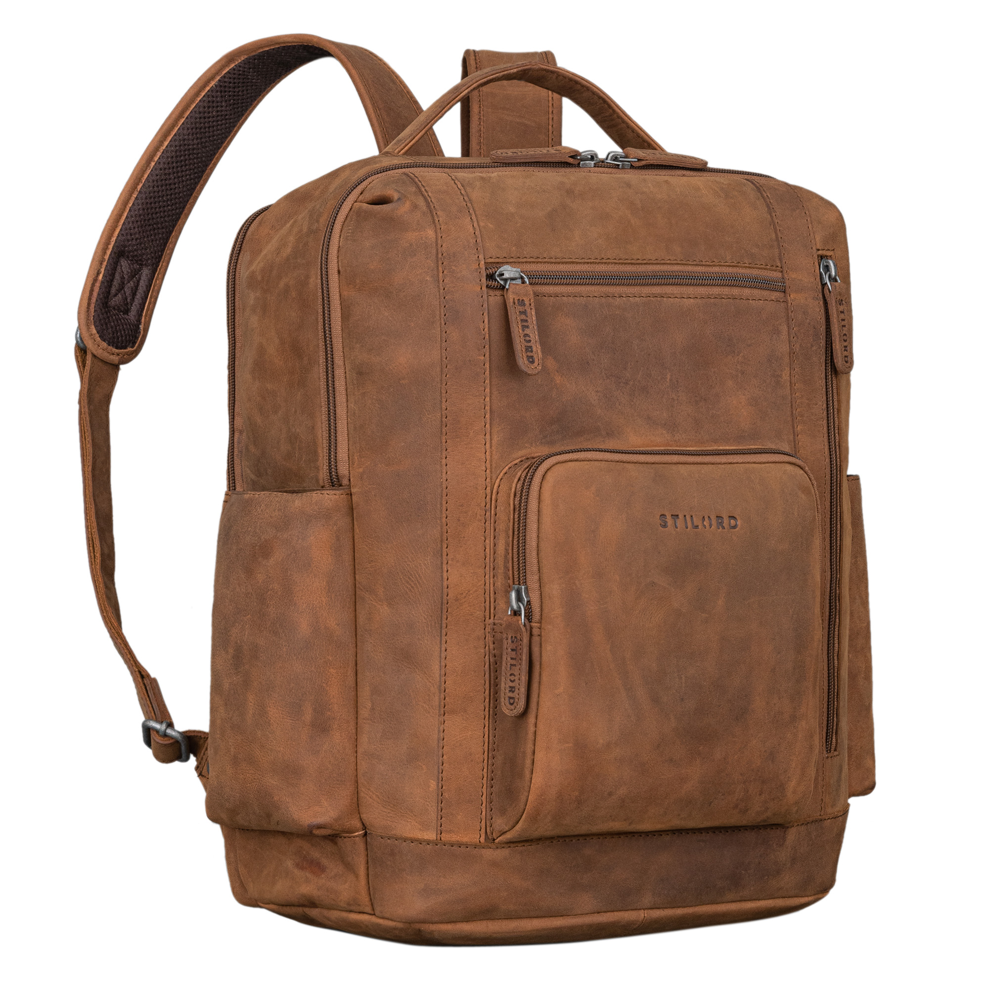 "Archibald" Einzigartiger Leder Rucksack Business | STILORD