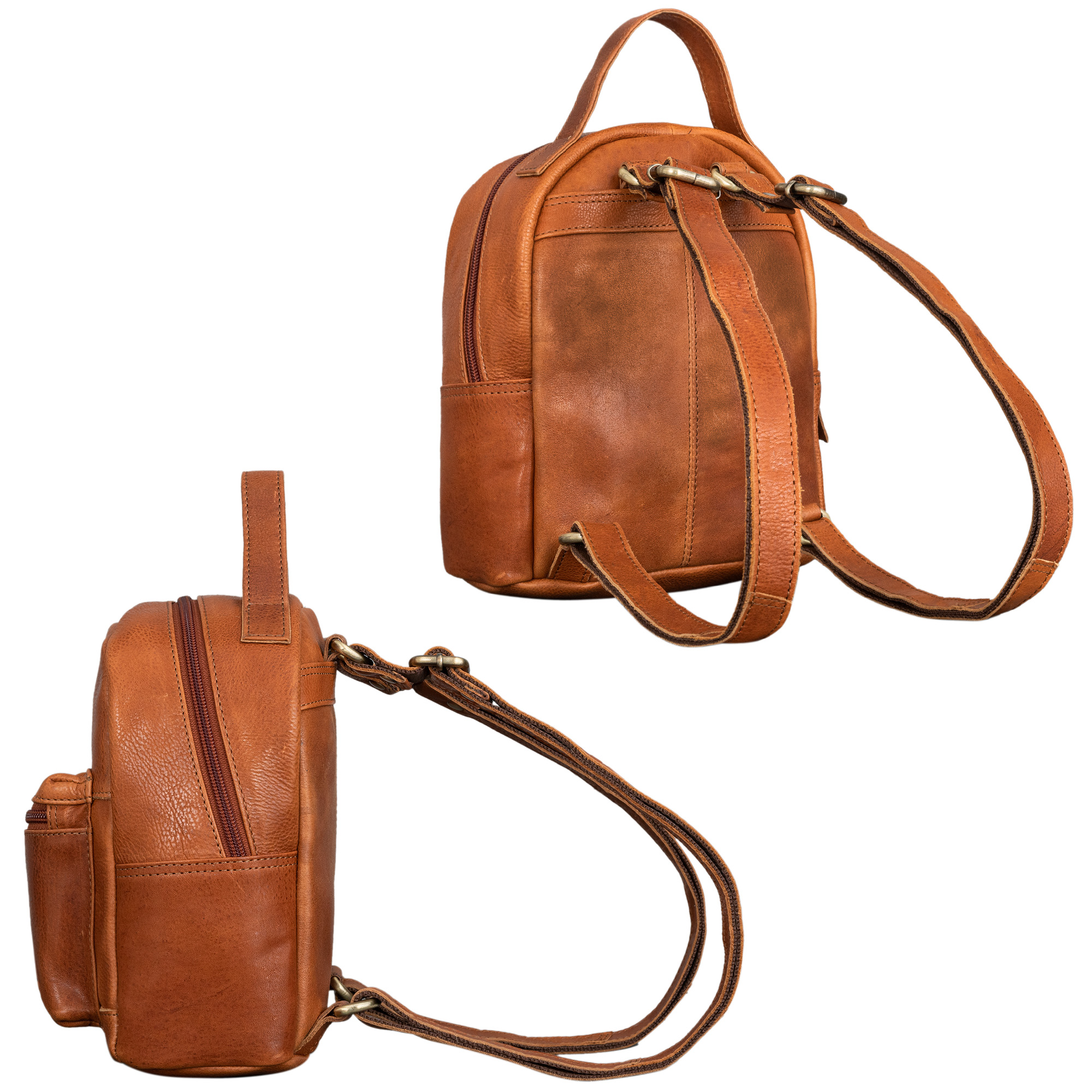 "Tiny" Mini Rucksack Damen Leder | STILORD