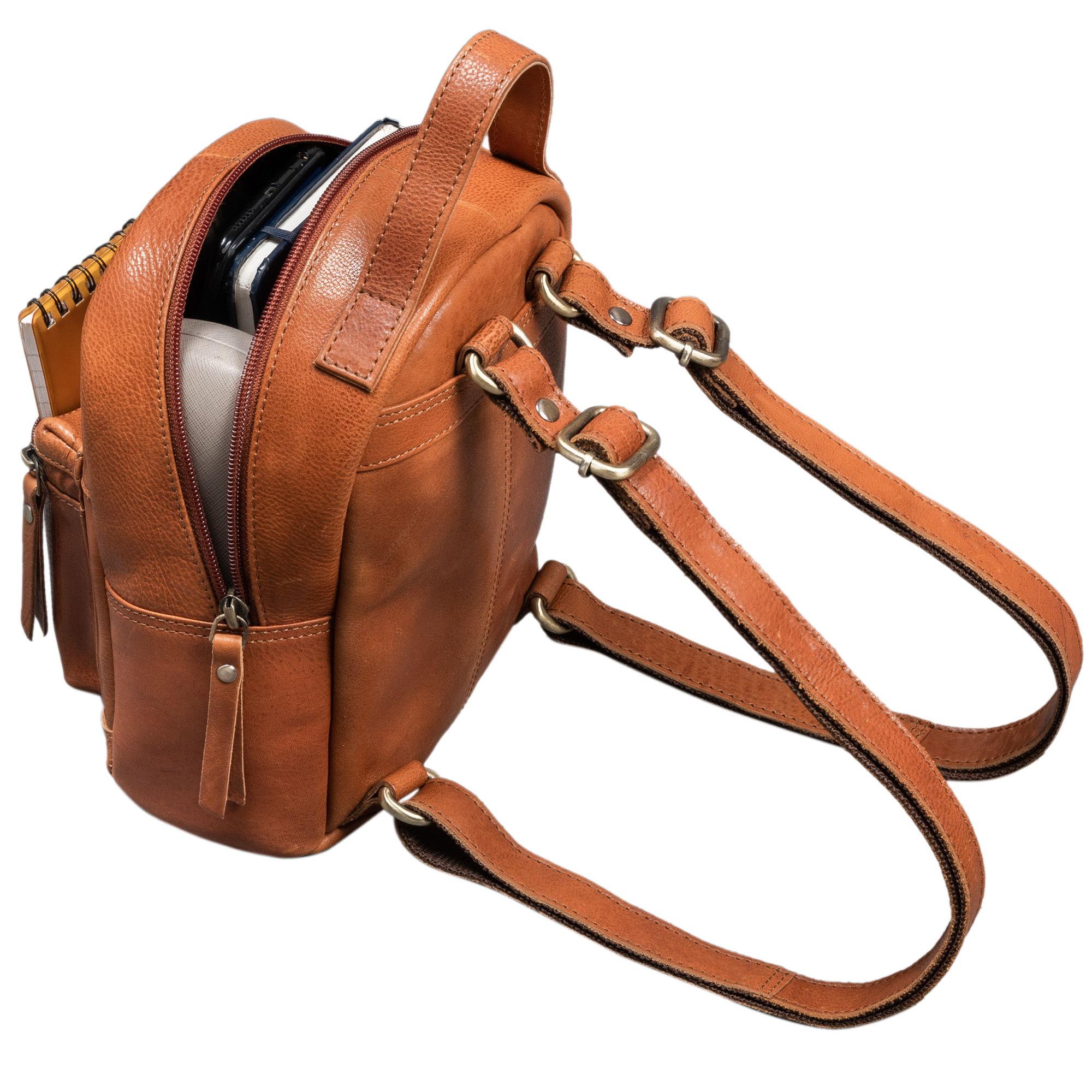 "Tiny" Mini Rucksack Damen Leder | STILORD