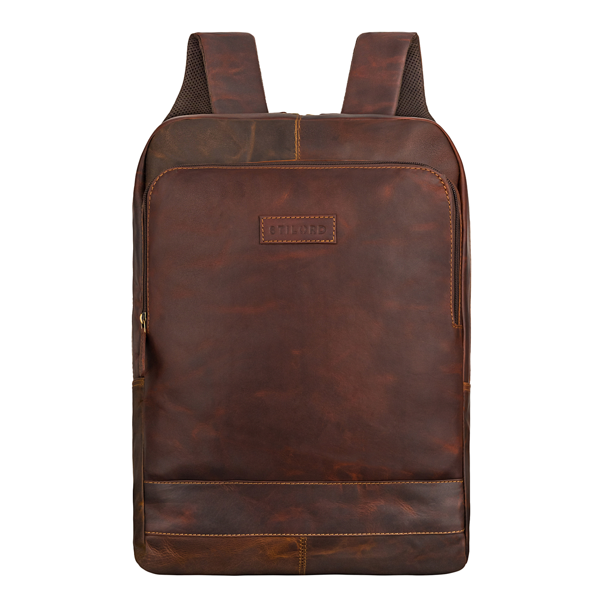 "Wilbert" Rucksack mit vielen Fächern Leder Vintage | STILORD
